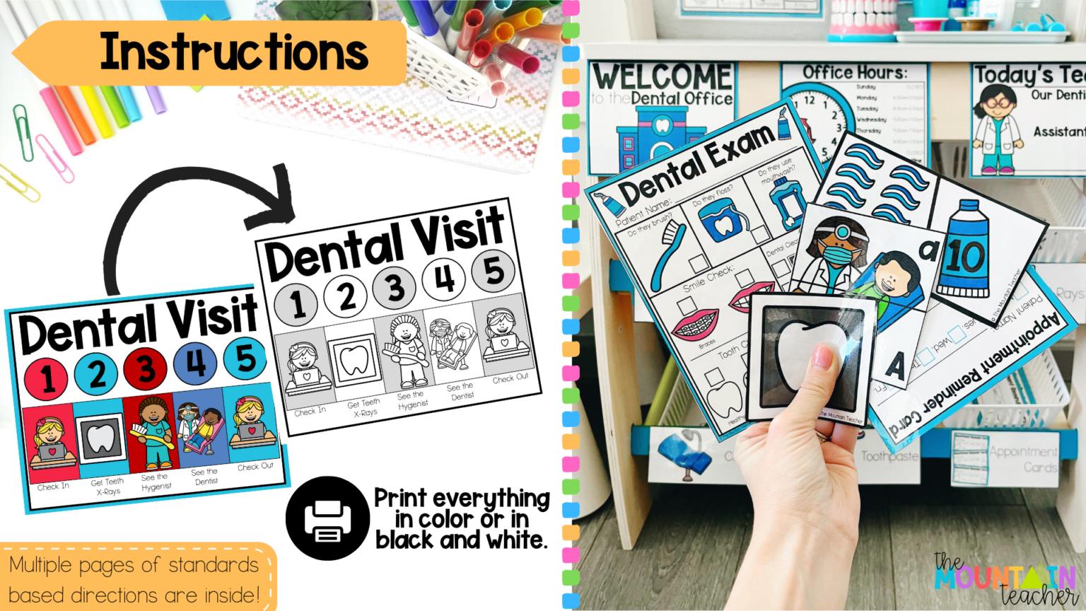 Dentist Office Dramatic Play Printables for Early Learners! - The ...