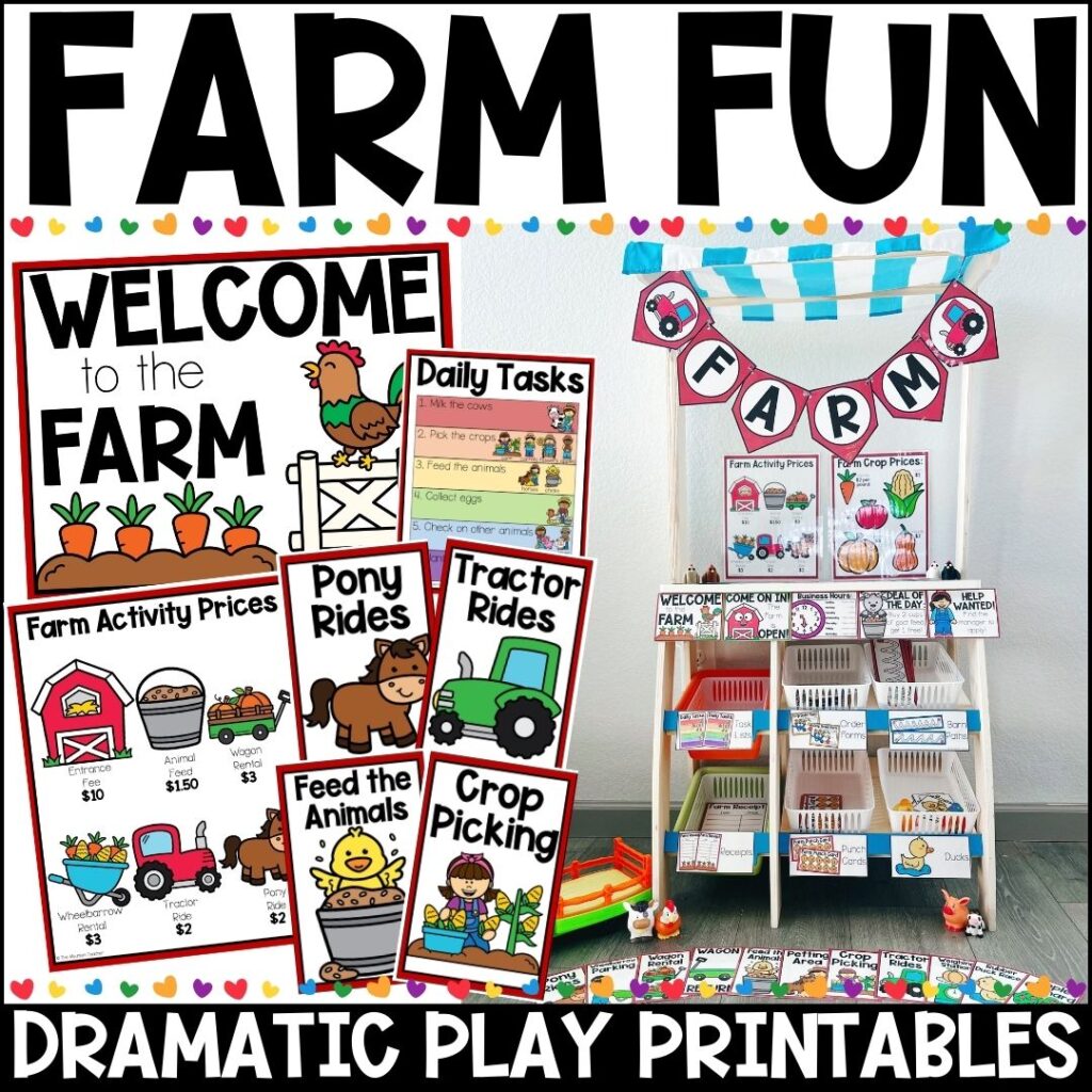Farm Fun Dramatic Play Printables for your little learners! - The ...