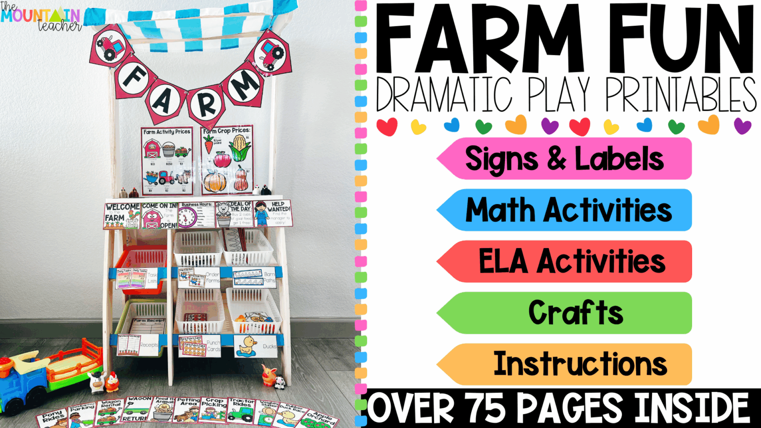 Farm Fun Dramatic Play Printables for your little learners! - The ...