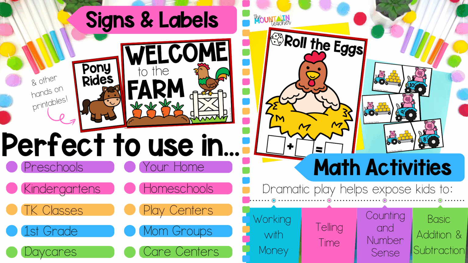 Farm Fun Dramatic Play Printables for your little learners! - The ...