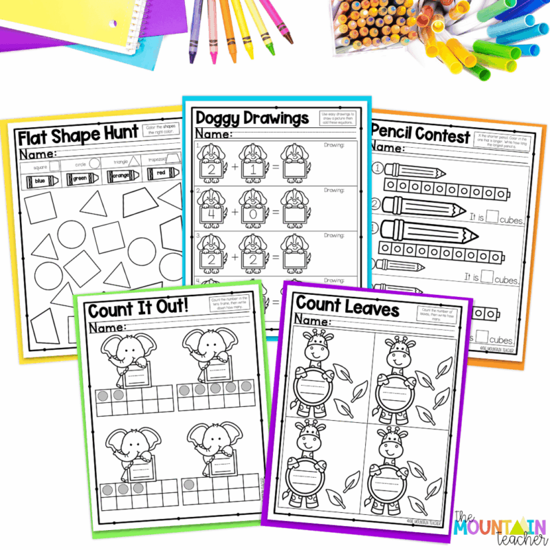5 Fun & Easy Ways to Teach Numbers 0-10 in Kindergarten - The Mountain ...