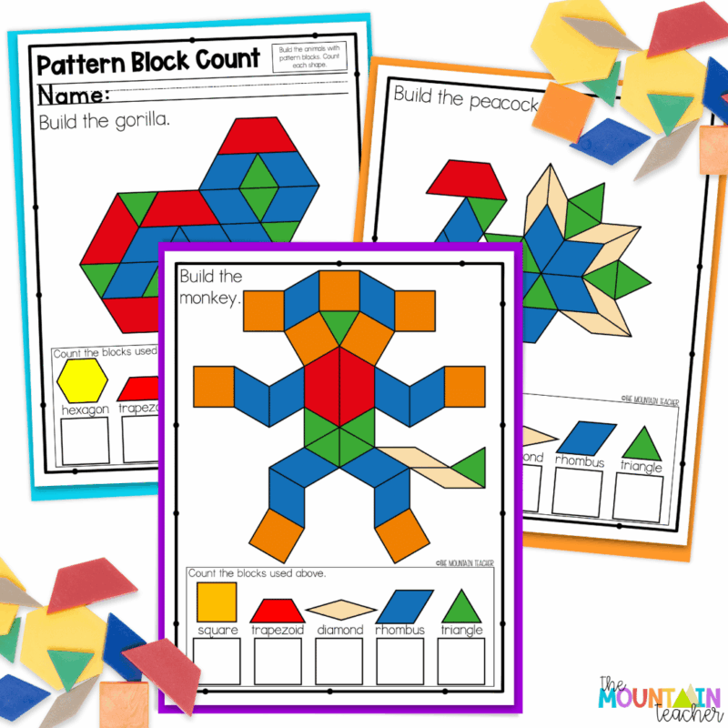 Teaching Kindergarten Geometry: Ideas for 2D & 3D Shapes - The Mountain ...