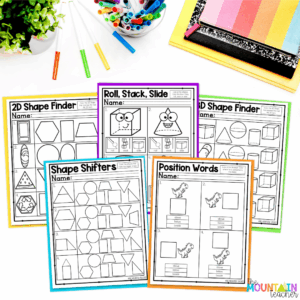 Teaching Kindergarten Geometry: Ideas for 2D & 3D Shapes - The Mountain ...