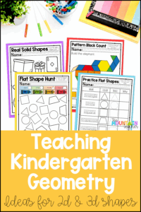 Teaching Kindergarten Geometry: Ideas for 2D & 3D Shapes - The Mountain ...