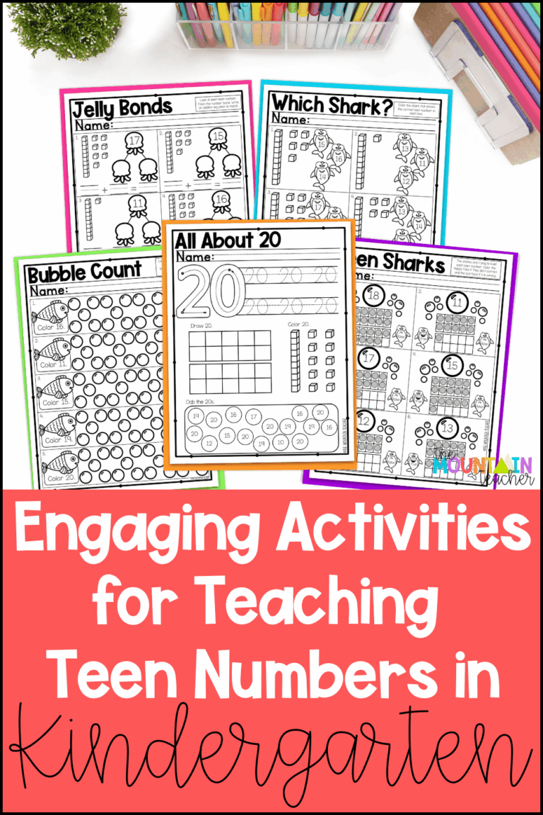 Engaging Activities for Teaching Teen Numbers in Kindergarten - The ...