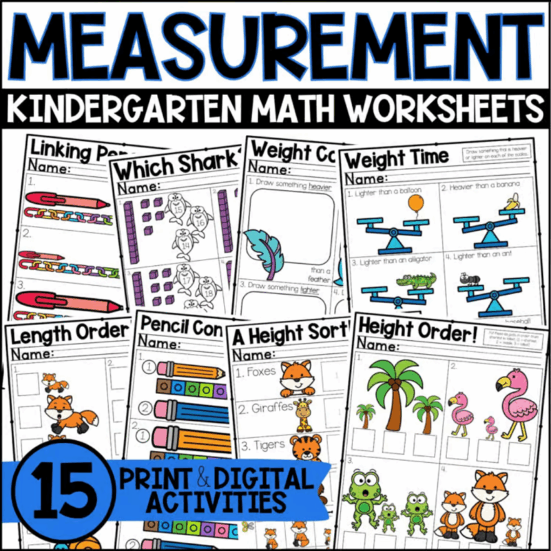 Make Measurement Stick in Kindergarten: Height, Length, and Weight Made ...